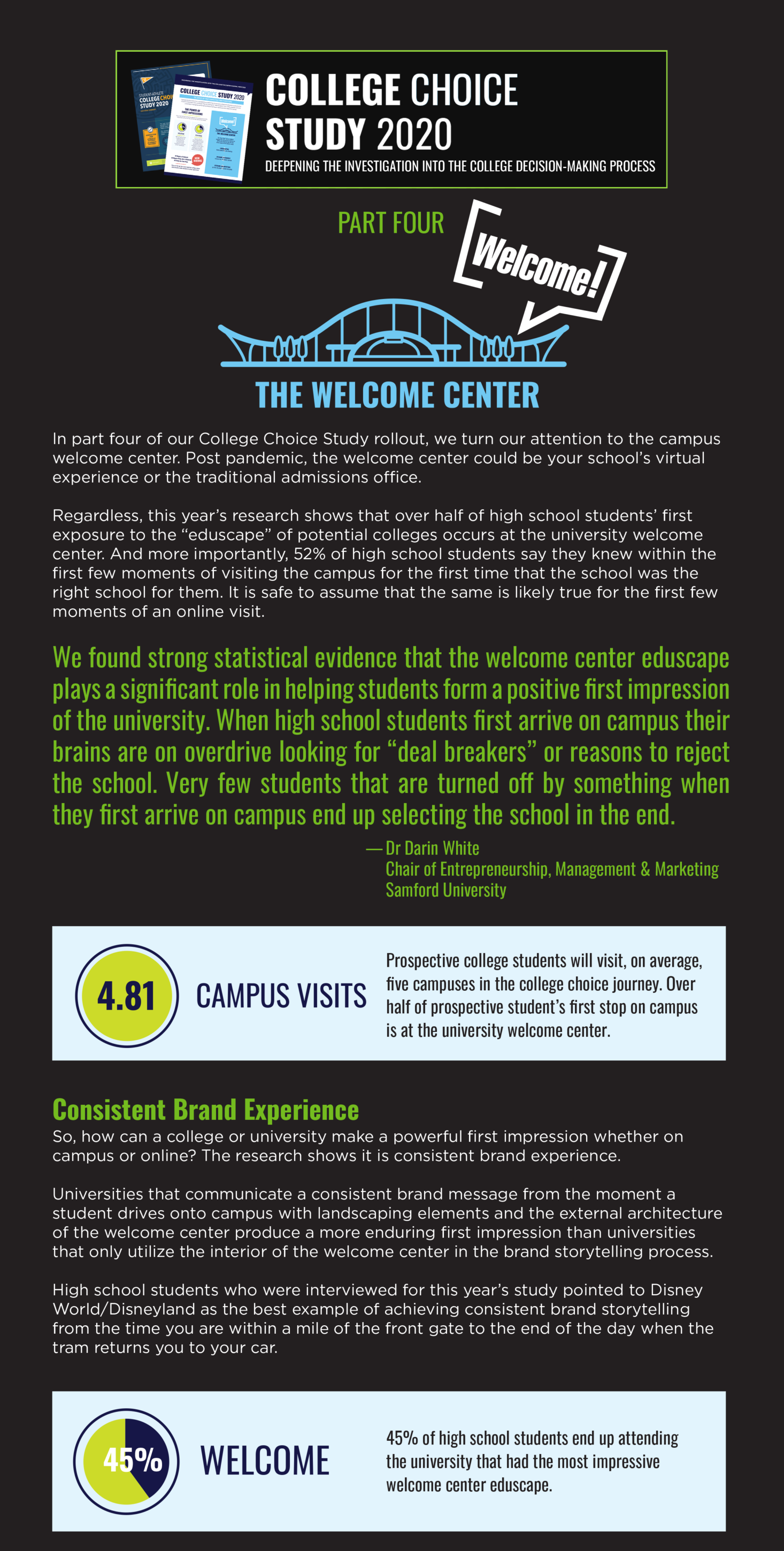 2020 College Choice Study: Welcome Center - Advent